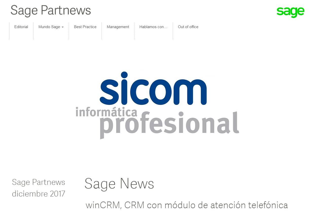 NUEVO PARTNEWS SAGE SICOM NUEVO PARTNEWS SAGE SICOM